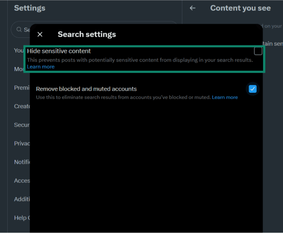 How to turn off sensitive content on social media platforms