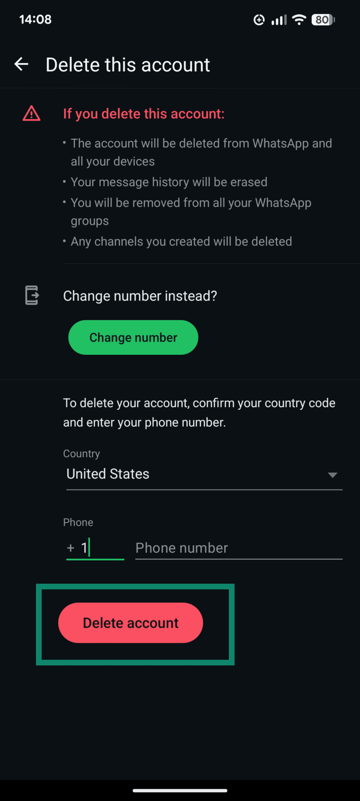 How to delete your WhatsApp account