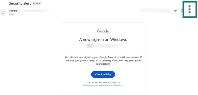 How to handle Google critical security alerts safely