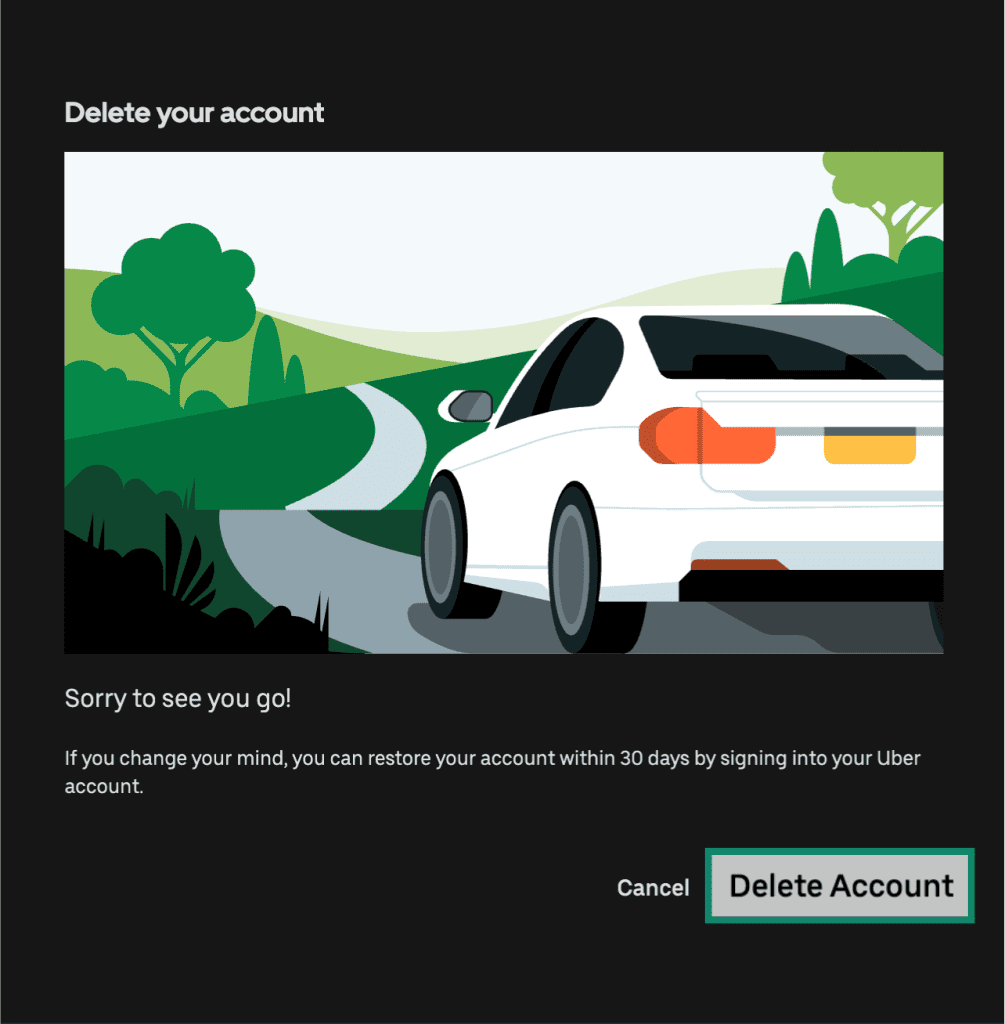 How to delete your Uber account (step-by-step guide)