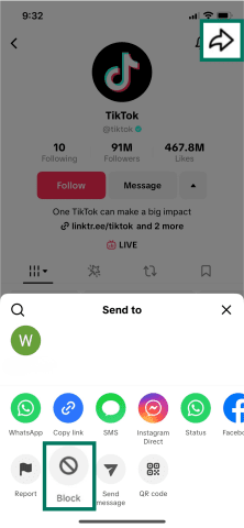 How to block a TikTok account (step-by-step guide)