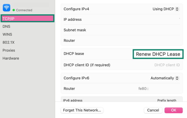 How to fix “self-assigned IP address” error on Mac