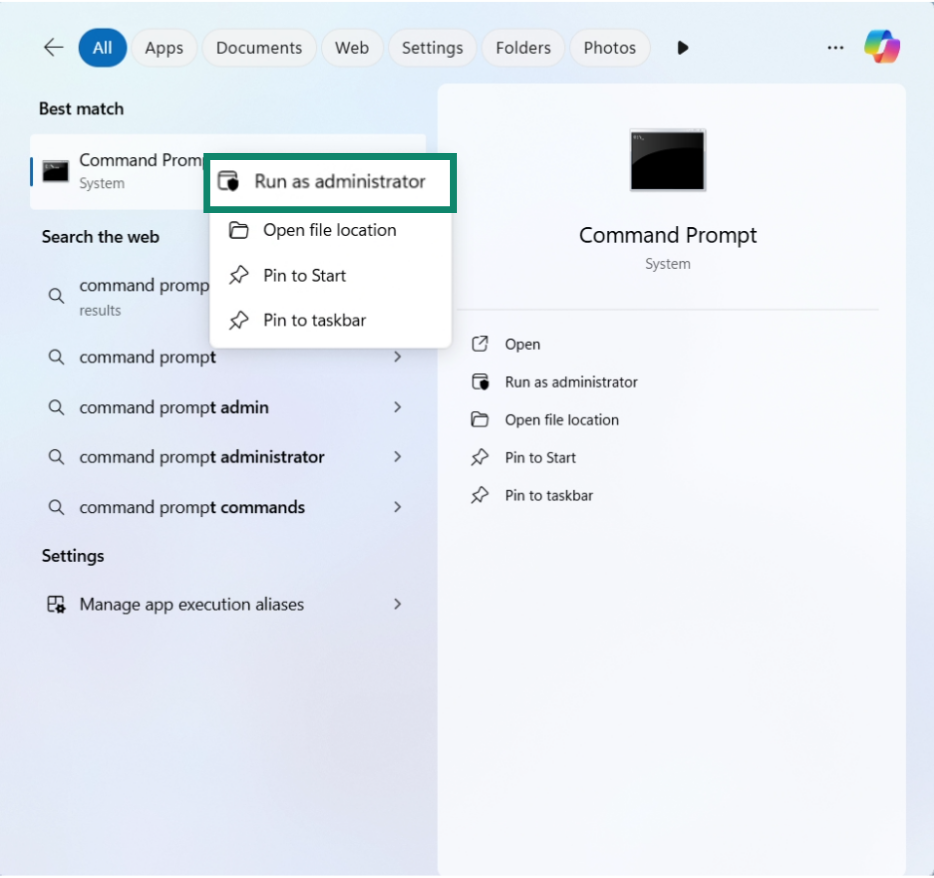 “Ethernet does not have a valid IP configuration” error