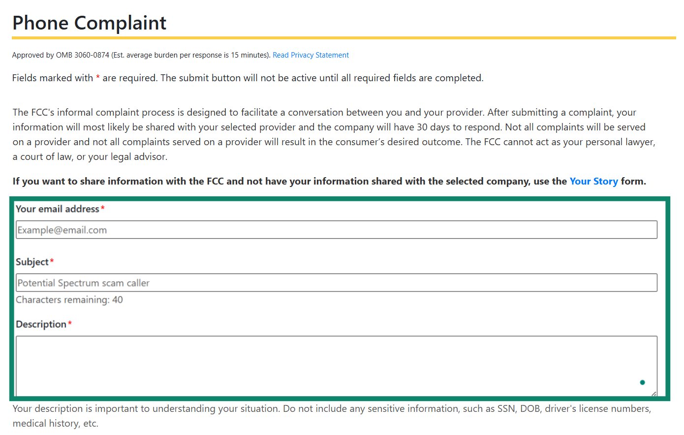 How to recognize and stop Spectrum scam calls