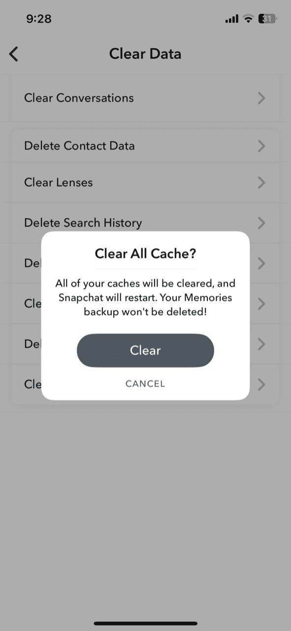 Snapchat slow? Clear cache on iPhone and Android