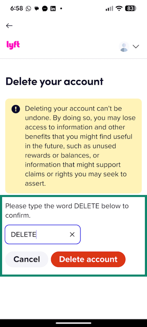 How to delete your Lyft account (step-by-step guide)