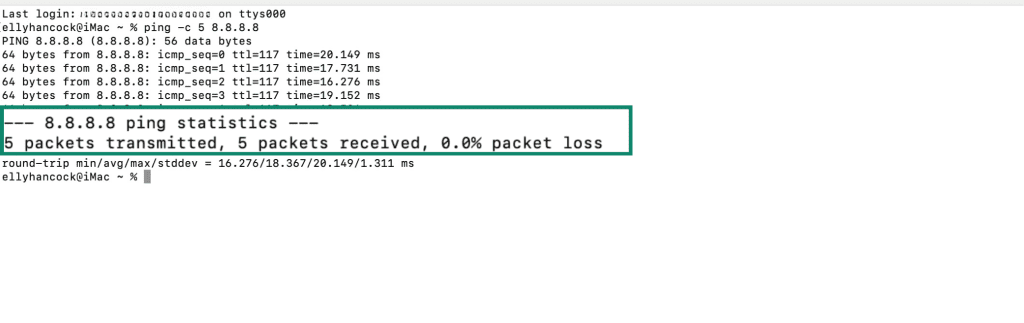 How to ping an IP address