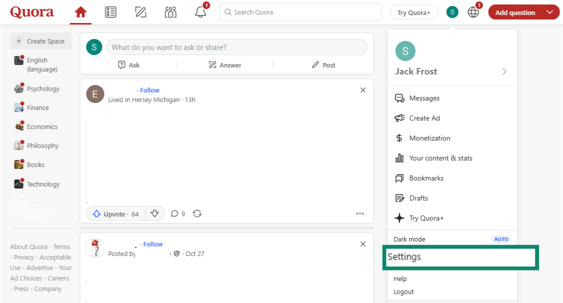 How to unsubscribe from Quora emails