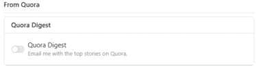 How to unsubscribe from Quora emails