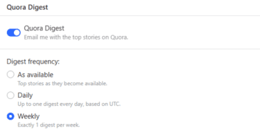 How to unsubscribe from Quora emails