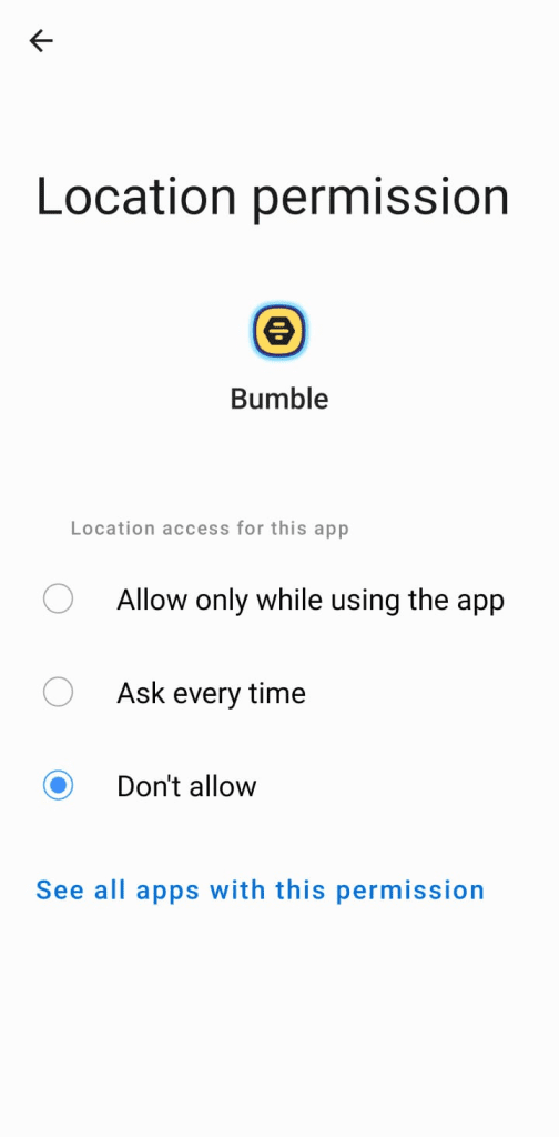How to change location on Bumble safely