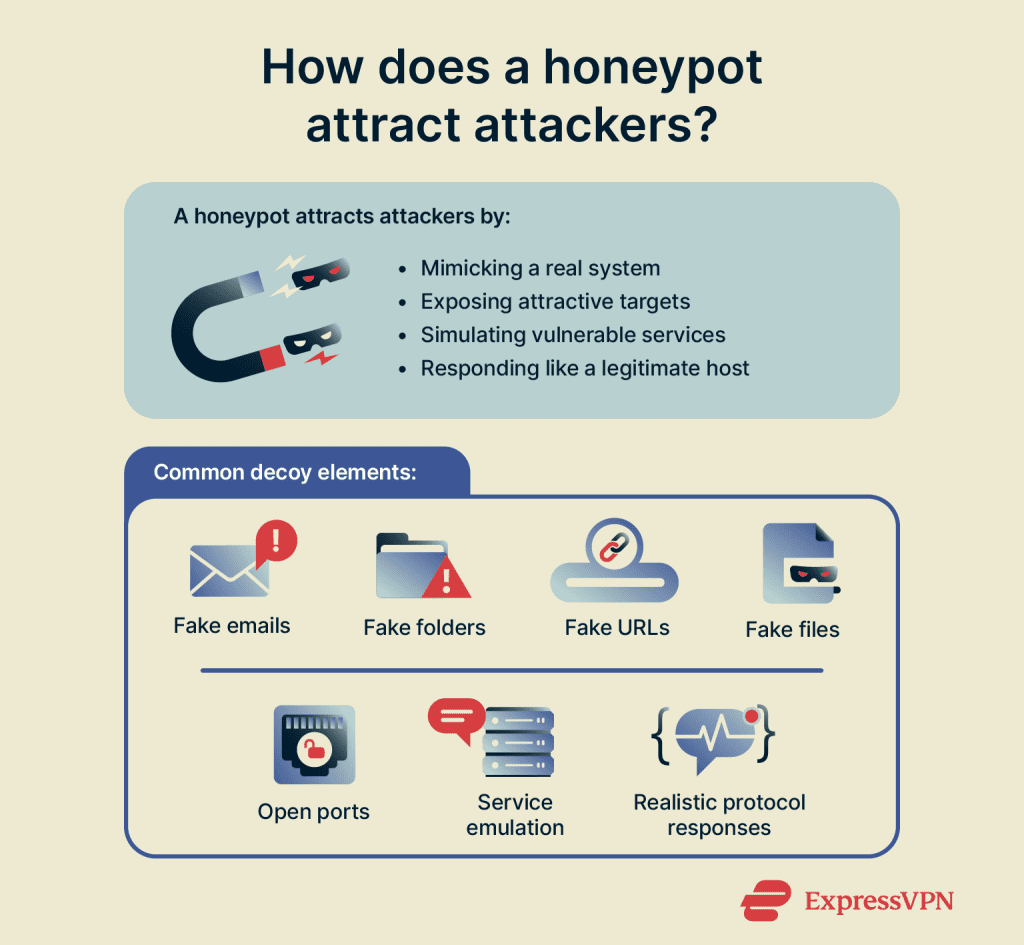 What is a honeypot in cybersecurity and how does it work?