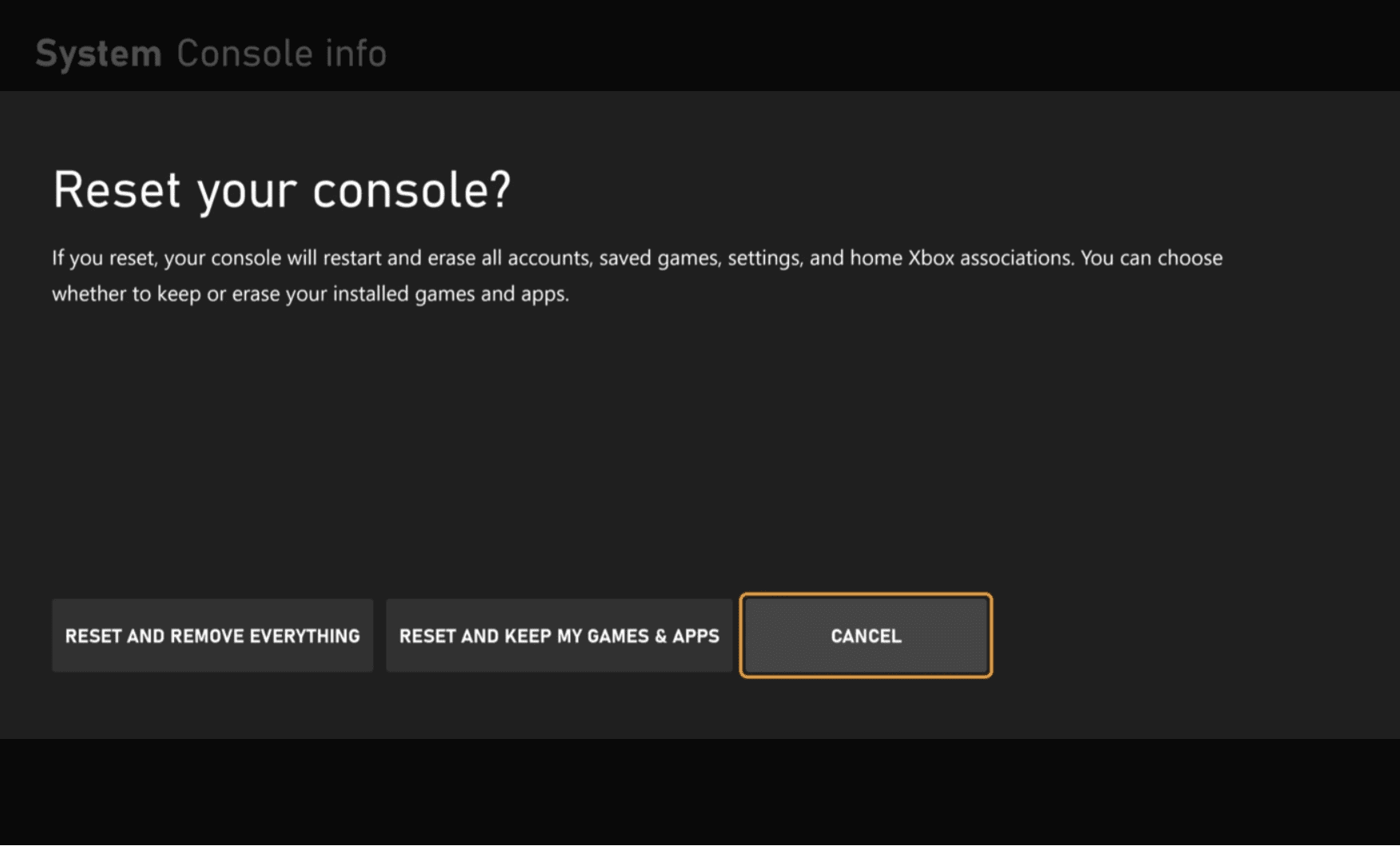 Xbox One factory reset: Keep games vs. Remove everything