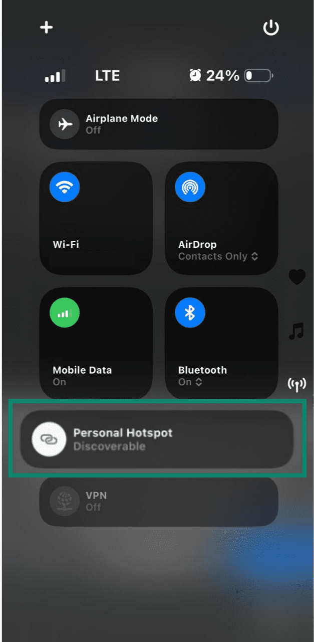 What is a personal hotspot, and how does it work?