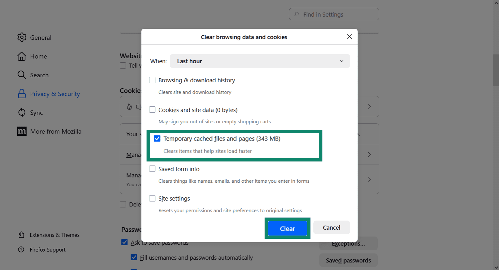 Clear cache in Firefox: Boost your browser’s speed