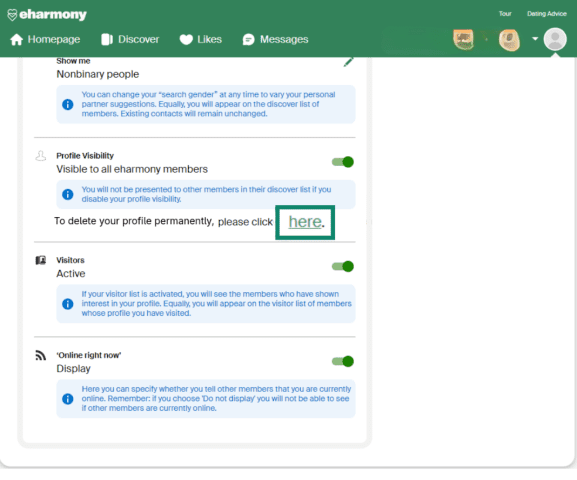 How to delete your eharmony account easily