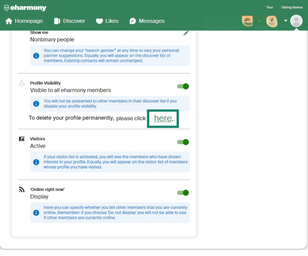 How to delete your eharmony account easily