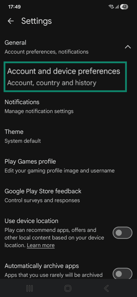 Quick steps to permanently delete your Google Play account