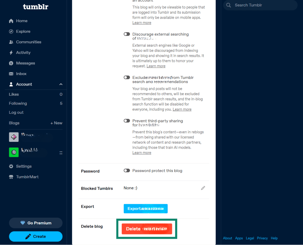 How to delete your Tumblr account safely and easily