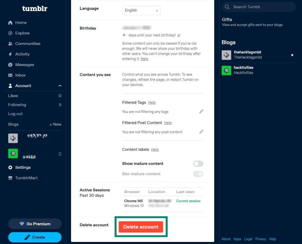 How to delete your Tumblr account safely and easily