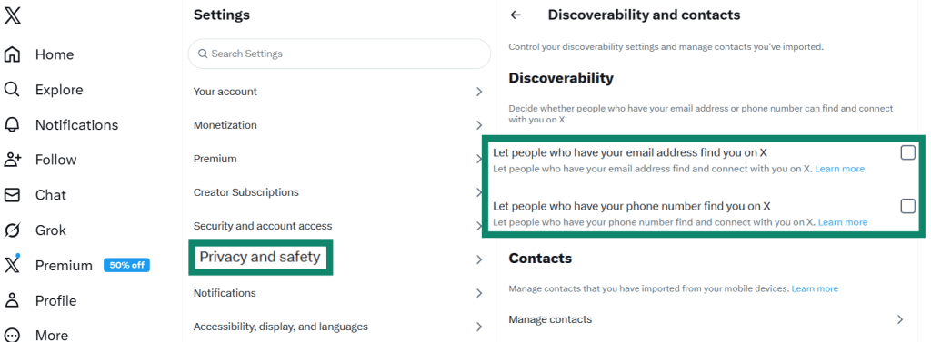 Simple steps on how to make your X account private